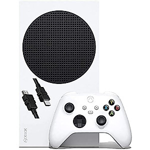 Microsoft Series S 512GB SSD All-Digital Gaming Console(Disc-Free Gaming), Wireless Controller, Up to 120 FPS, 1440p Gaming Resolution, HDR, AMD FreeSync Technology, VAATE HDMI Cable Included