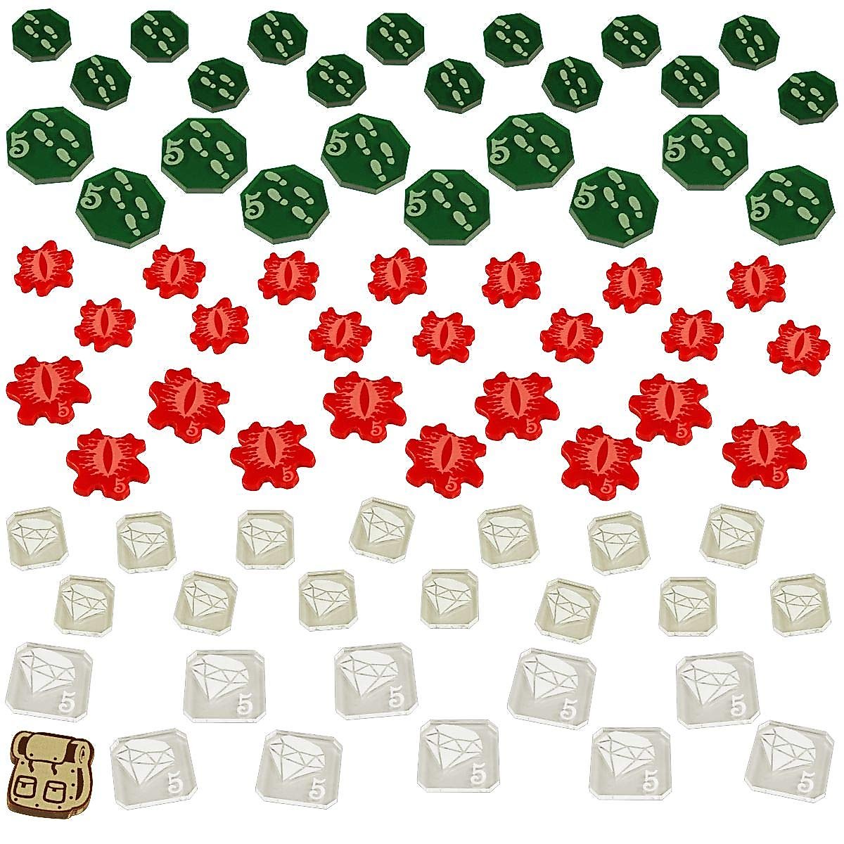 LITKO Token Upgrade Set Compatible with The Lord of The Rings: The Card Game, Multi-Color (73)