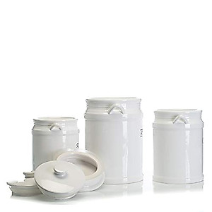 Home Essentials Fiddle & Fern Set Of 3 Prep Canisters With Handles