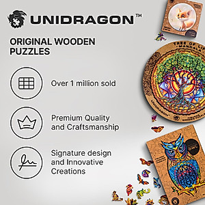 UNIDRAGON Original Jigsaw Puzzle Saver, Wall Art Mounting System to Display Completed Boards, Includes Cardboard Base, Stickers, 3 Sheets Adhesive Labels, Patches & Instructions - for KS, S & M Size