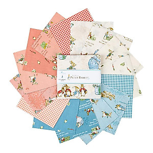 Riley Blake Peter Rabbit Collection, Premium Quilting Fabric, Perfect for Quilting, Crafting, Sewing Projects and More… (The Tale of Peter Rabbit 5" Stacker)