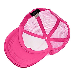 lycycse Smile Face Hat Womens Mesh Neon Trucker Hats with Sequins Smile Patch Preppy Hat Retro Baseball Cap