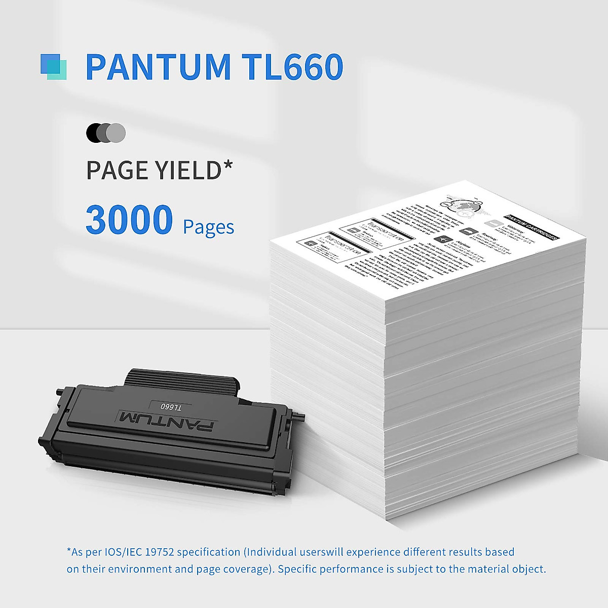 Pantum Original Toner Cartridge TL660 Works L2300DW M7102DW M6802FDW P3012DW P3302DW M6702DW M7102DN M7202FDW M7302FDW Series Laser Printer (1 Pack)