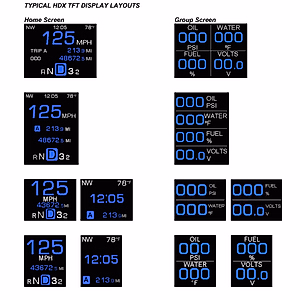 Dakota Digital 67-72 Chevy Pickup Customizable Gauge System Silver Alloy HDX-67C-PU-S