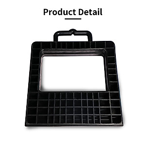 Rubber Pallet Jack Stopper Wheel Truck Chock Heavy Duty Pallet Jack Chock, Black Stop Chock for Truck Pallet Jack 14.2" Length x 11.4" Width x 2" Height