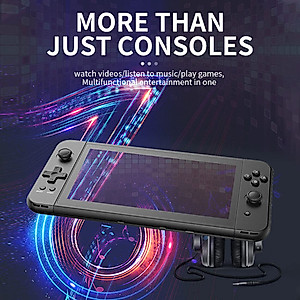 Topoo X70 Handheld Arcade Game Console 7 Inch with 5700 Games, 64G Retro Portable Game Console Red Blue