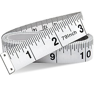 REIDEA Clothing Measure Tape Dual Sided, 79in/200cm Soft Fabric Tape Measure for Body Measurement Fitness, Weight Loss, Measuring Waist, Thighs, Arms, Sewing Clothing Tailor