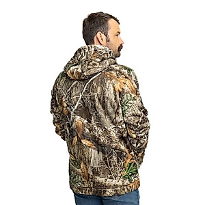 Realtree Men's Camo High Pile Fleece Vest Jacket for Hunting, Hiking and Climbing (US, Alpha, X-Large, Regular, Regular, Edge | Sherpa)