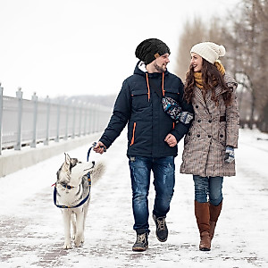 PAGE ONE Mens Winter Slouchy Beanie Warm Fleece Lined Skull Cap Baggy Cable Knit Hat Pure Black