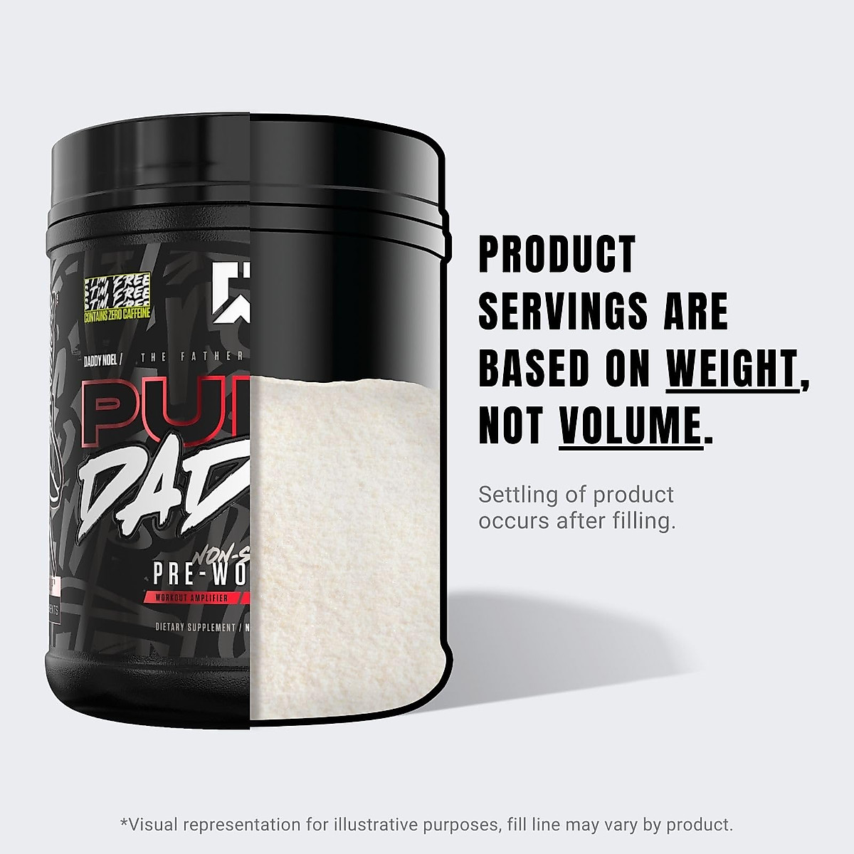 RYSE Signature Series Pump Daddy V2 | Official Noel Deyzel Non Stim Pre Workout | with Citrulline, Beta Alanine, Creatine | 40 Servings (Freedom Rocks)