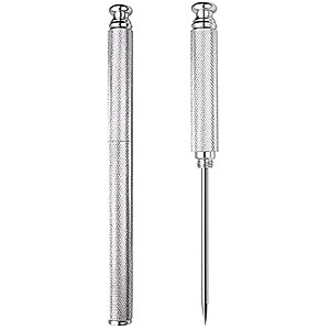 MUMIAO Ice Picks Aluminium Alloy Handle Stainless Steel Knife With Safety Cover Ice Tool Kitchen Tool for Restaurant Bar Home (Silver)