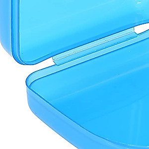 Denture Case, Compact Portable Dustproof Denture Storage Box 4pcs Plastic Mellow Firm Sturdy for Dental Clinic for Home Travel for Men Women