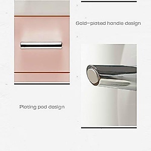 Home Fashion Drawer Makeup Storage Box Bathroom Brush Lipstick Holder Desktop Acrylic Jewelry Cosmetic Skin Care Organizer Rack (Large,Pink)