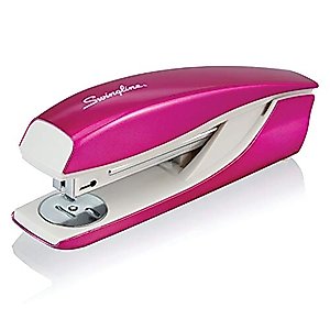 Swingline Stapler, NeXXt Series Wow, Desktop Stapler, 40 Sheet Capacity, Pink (55047023)