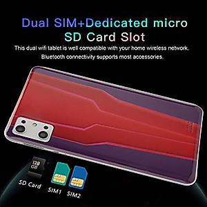 lonuo Tablet PC, Dual SIM Dual Standby Office Tablet US Plug 100‑240V Octa Core 2GB RAM 32GB ROM 7 Inch LCD for Home (US Plug)