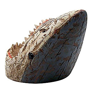 Shark Head Wine Bottle Holder, Tabletop Decoration, 7 Inches