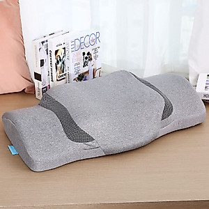 BedsPick Extra Firm Pillows, Cervical Neck Pillow for Pain Relief, Memory Foam Pillow with Armrest Design for Side Back Stomach Sleeper, OEKTEX-100 Certified Washable