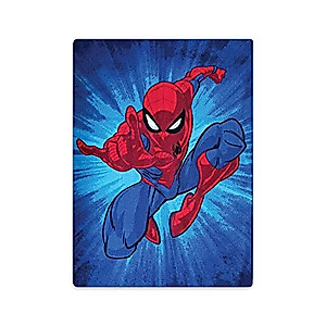 Marvel Spider-Man Classic Printed Area Rug | Indoor Floor Mat, Accent Rugs For Living Room and Bedroom, Home Decor For Kids Playroom | Comic Book Gifts And Collectibles | 72 x 52 Inches