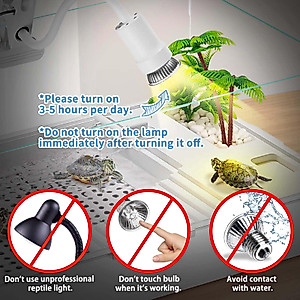 Moonorange 4PCS 50W Heat Lamp Bulb Light, E27 Bulbs for Lizard, Tortoises, Snakes, Spiders, Reptiles Amphibians