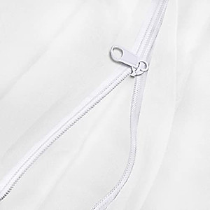 Utopia Bedding Duvet Cover Queen Size Set - 1 Duvet Cover with 2 Pillow Shams - 3 Pieces Comforter Cover with Zipper Closure - Ultra Soft Brushed Microfiber, 90 X 90 Inches (Queen, White)