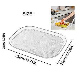 Square Lazy Susan for Refrigerator, Lazy Susan Turntable Organizer for Refrigerator, Countertop Condiment Storage Rack, for Cabinet, Table, Pantry, Kitchen (13.8 X 10.2 in)