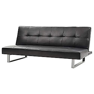 Glory Furniture G116-S Klik Klak Sofa Bed, Black