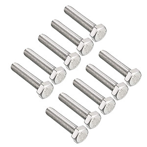 uxcell M8x40mm Hex Bolts 304 Stainless Steel Hexagon Screw Bolt 10pcs