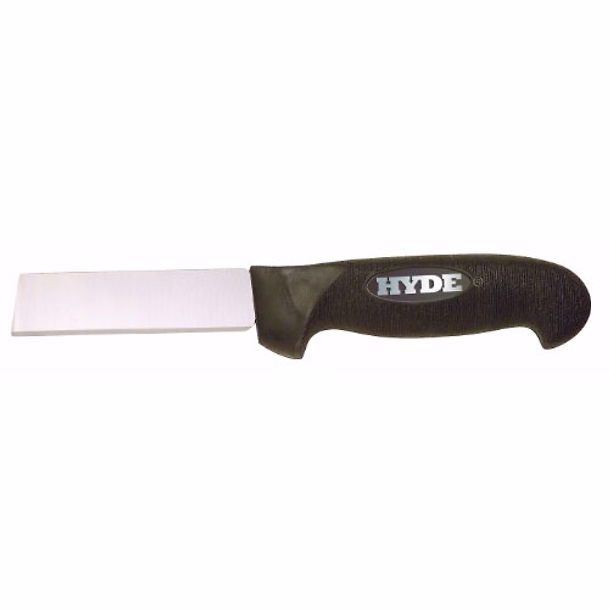 Hyde Tools 60102 4-Inch 15-Gauge Square-Point Knife, Black and Silver