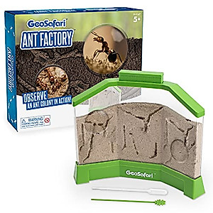 Educational Insights GeoSafari Ant Factory with Sand, Watch Live Ants, STEM Learning Toy, Ages 5+