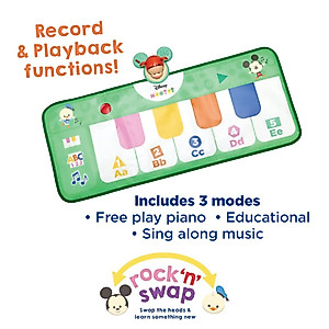 Disney Hooyay Rock n Swap Tigger Musical Mat for Ages 6 Months and Up, Multi