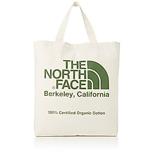 The North Face NM82260 Organic Cotton Tote, Natural/Vineyard Green, One Size