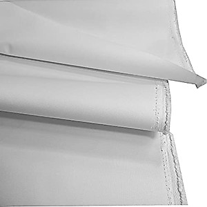 Mybecca Canvas Marine Fabric 600 Denier Indoor/Outdoor White 1 Yard1 Yard (36" x 56")(Cut Separate by Yard for Prime Orders)56" x 36" (3 ' x 4.7')