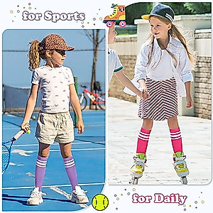 Girls Soccer Socks Toddler Soccer Socks Kids Soccer Socks Youth Soccer Socks Girls Knee High Socks Girls Softball Socks