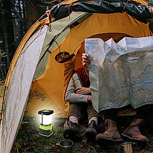 Tahoe Trails LED Camping Lantern, Battery Powered Bright LED Lantern with 1000LM, IPX4 Waterproof Tent Light, Perfect Camping Flashlight for Hiking, Camping, Hurricane, Emergency, Survival Kits, Home