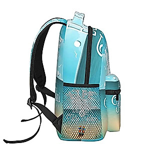 Hawaii Tropical Palm Tree Backpack Hawaiian Laptop Backpack Casual School Bag Hiking Travel Bookbag for Men Women Girls Boys