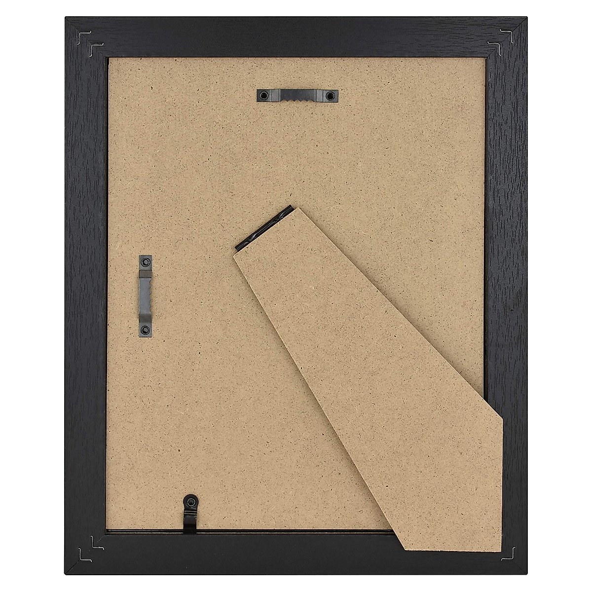 MCS Studio Gallery 8x10 Picture Frame Black Woodgrain, Vertical & Horizontal Wall Hanging & Easel for Tapletop Display, Rectangle Photo Frame for Photos, Posters & Art Prints (1-Pack)