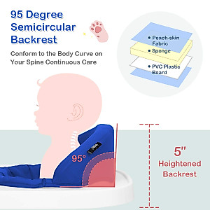 BABY JOY Baby Walker, 2 in 1 Foldable Activity Behind Walker with Adjustable Height & Speed, Friction Control Functions, Safety Belt, High Back Padded Seat, Music, Detachable Penguin Play Bar (Blue)