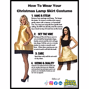 Rasta Imposta Christmas Lamp Foam Dress, one size medium