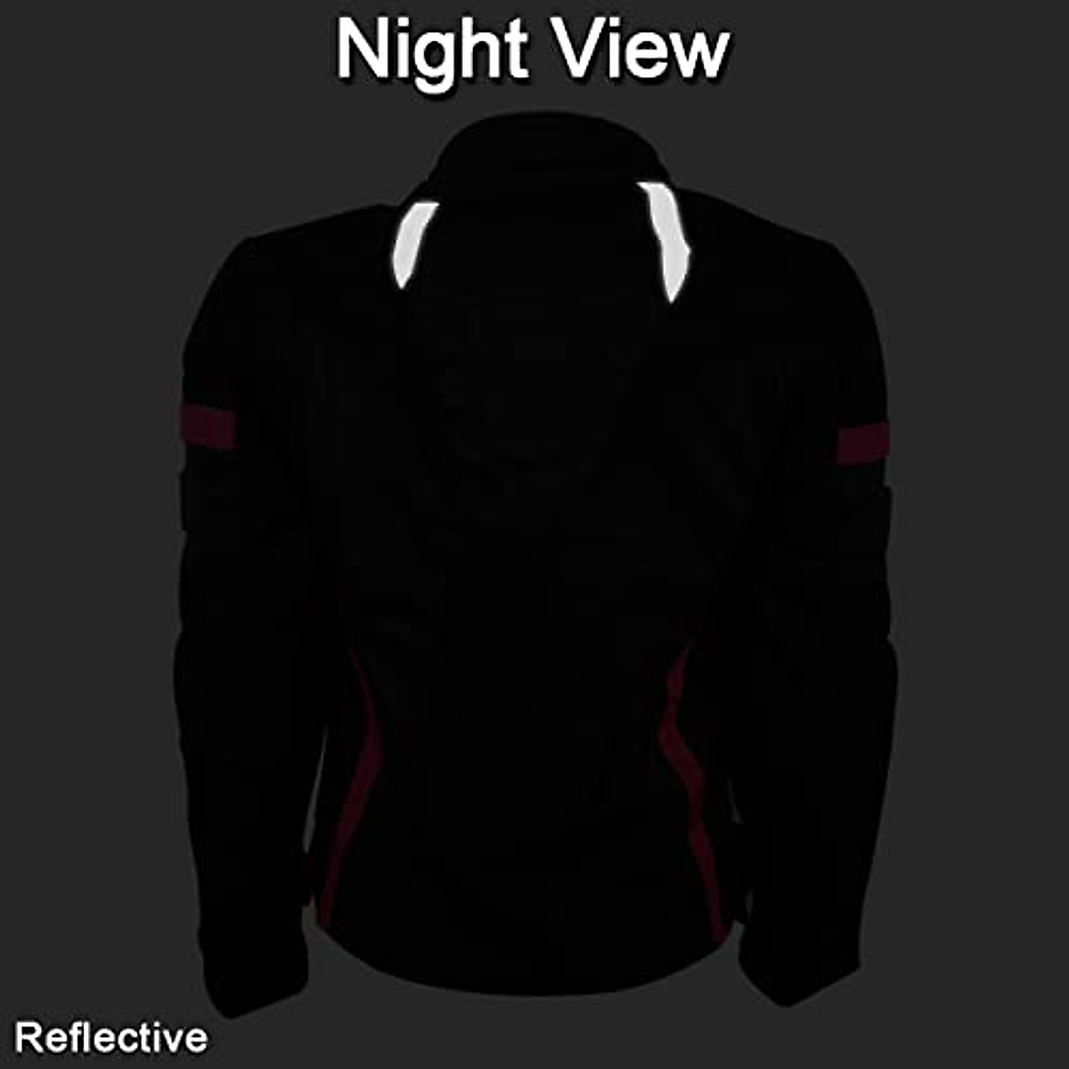 Vance Advance Womens All Weather Season CE Armor Mesh Motorcycle Biker Riding Jacket (4XL, Pink)