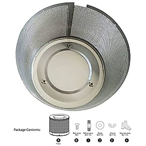 ZLH Heater Burner Burning Net Cover, Patio Heater Stove Stainless Steel Safety Heating Net Fittings, Diameter 27.5cm