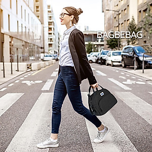 BAGBEBAG Lunch Bag Women, Insulated Lunch Bag For Women Man, Large Adult Lunch Box with Adjustable Strap, Premium Cooler Tote Bag for Office Work Picnic (Black)