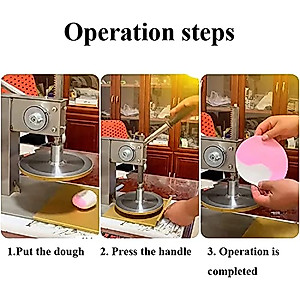 HACSYP Pizza Dough Press, Manual Stainless Steel Pizza Forming Machine, Pastry Press Machine, Dough Press for Commercial or Family