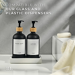 MaisoNovo Concrete Tray | White-Sink Tray for Bathroom CounterTop | Soap Dispenser Tray | Bathroom Trays for Counter | Soap Tray for Kitchen