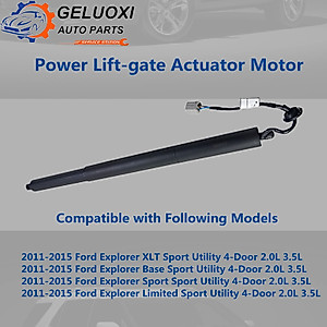 GELUOXI BB5Z-14B351-A Rear Power Liftgate Lift Support Struts Replacement for 2011-2015 Ford Explorer 2.0L I4/3.5L V6#BB5Z14B351A Rear Liftgate Actuator Motor