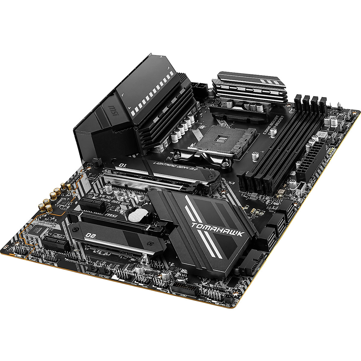 MSI MAG X570S Tomahawk WiFi Motherboard (AMD AM4, DDR4, PCIe 4.0, SATA 6Gb/s, M.2, USB 3.2 Gen 2, AC Wi-Fi 6, HDMI, ATX)