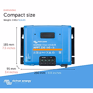 Victron Energy SmartSolar MPPT Tr 250V 60 amp 12/24/36/48-Volt Solar Charge Controller (Bluetooth)