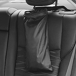 Storage Pouch Auto Car Seat Back Litter Trash Bag Garbage Can Headrest Hanging Storage Holder
