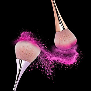 Large Powder Brush, Gomigle 2 Sizes Bronzer Brush, Blush Brush for makeup, Foundation Brush, Kabuki Brush, Professional Fluffy Loose Setting Powder Brush