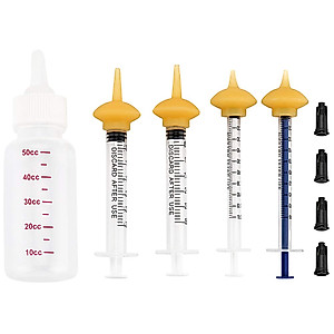 Xuanda Pet Feeding Bottle and Syringes with Nipples for Small Cat Dog Animals (Model 1)