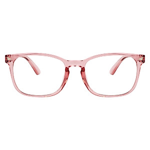 WINTOO Blue Light Glasses for Woman Men | 99% Blue Light Blocking Glasses | Computer Glassess | Night Driving | Gaming | TV Phone Screen Reader Square Frame | Anti Eyestrain & UV Glare Protection